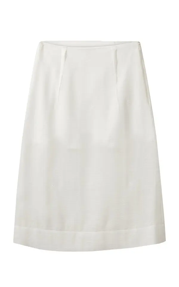THE GARMENT Thetis Sheer Midi Skirt - Ivory