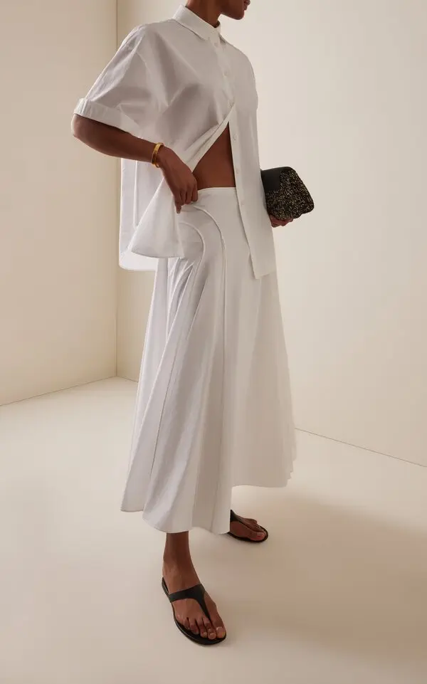 Another Tomorrow Poplin Cotton Shirt