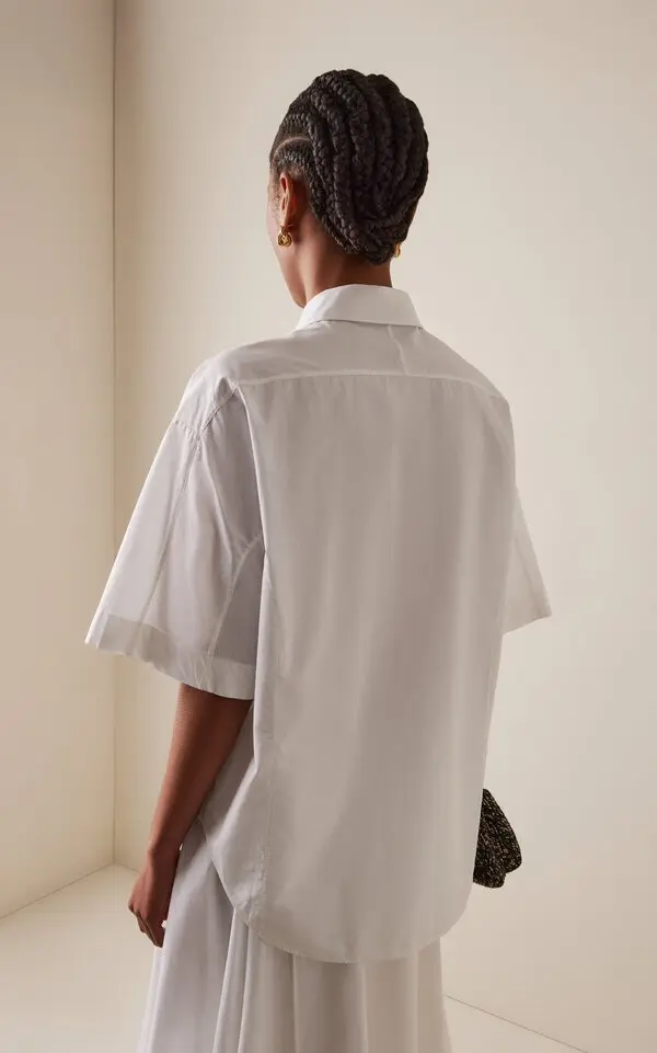 Another Tomorrow Poplin Cotton Shirt