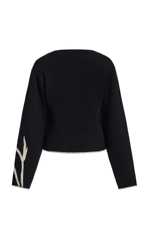 BY MALENE BIRGER Kallea Floral Wool Cardigan