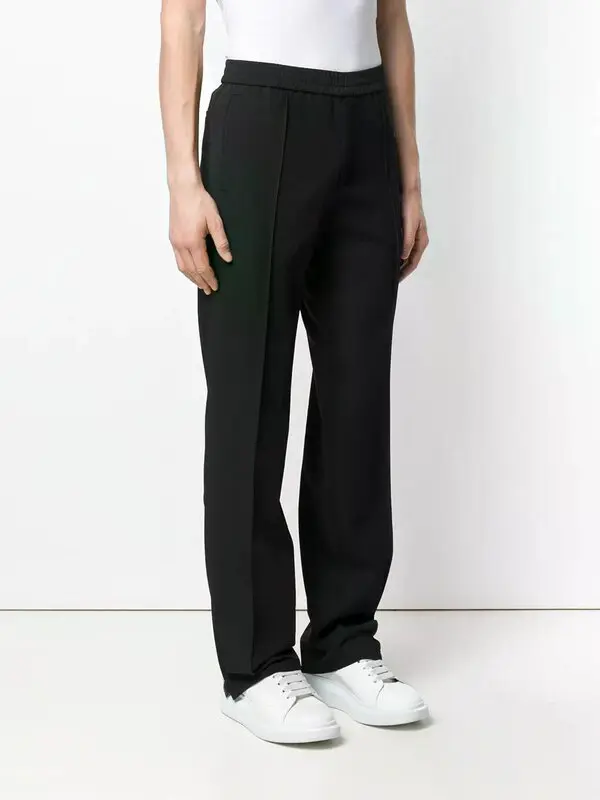 Valentino Garavani Logo Print Straight Leg Trousers