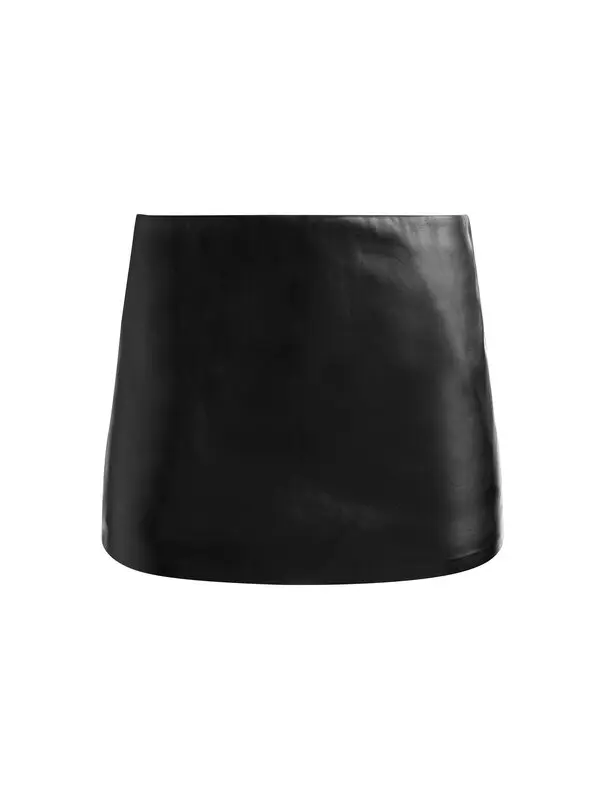 Alice + Olivia Mace Leather Mini Skort