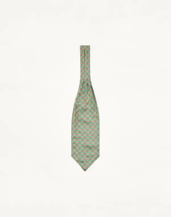 Valentino Garavani Silk Ascot With Pointy Motif