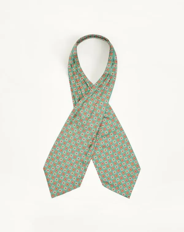Valentino Garavani Silk Ascot With Pointy Motif