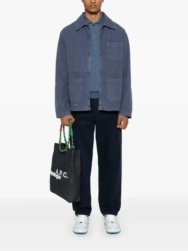 A.p.c. Denim Jacket With A Worn Effect