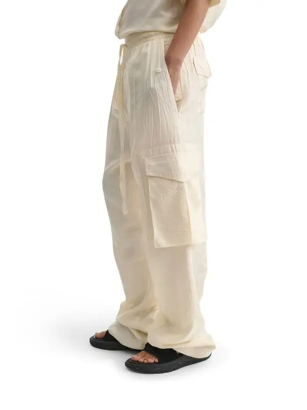 Phoebe Philo Silk Cargo Pants