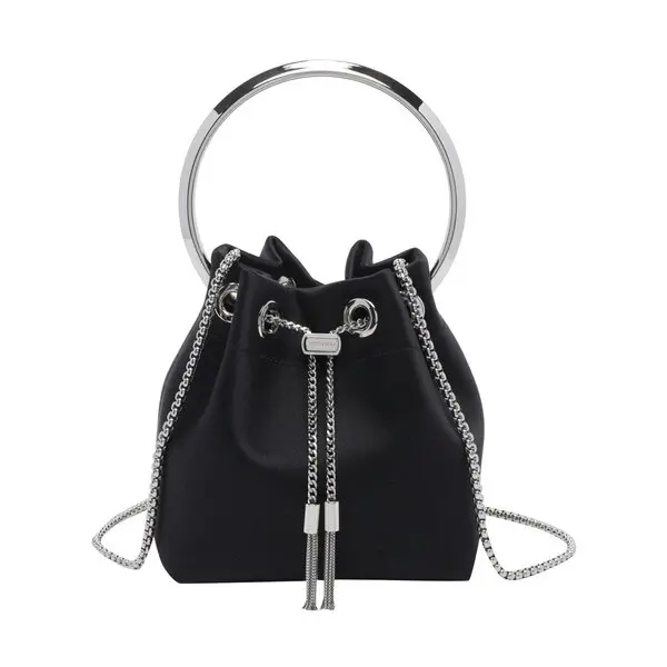 JIMMY CHOO Bon Bon" Bucket Bag - Black
