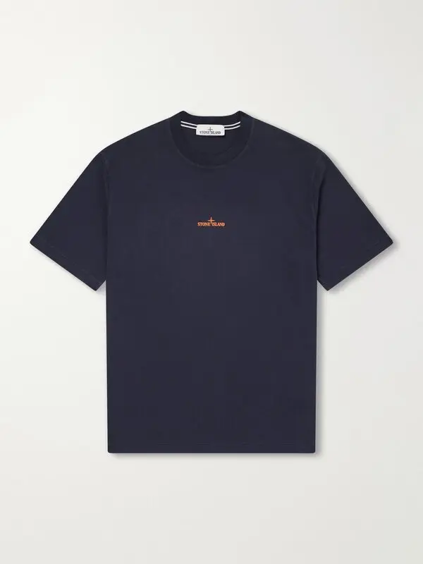 Stone Island Logo-print Cotton-jersey T-shirt