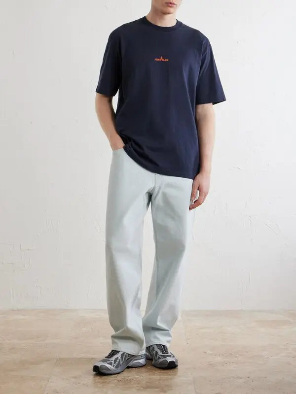 Stone Island Logo-print Cotton-jersey T-shirt