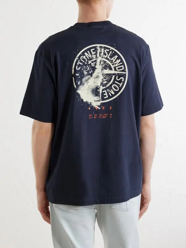 Stone Island Logo-print Cotton-jersey T-shirt
