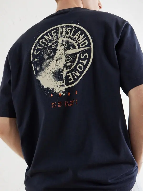 Stone Island Logo-print Cotton-jersey T-shirt
