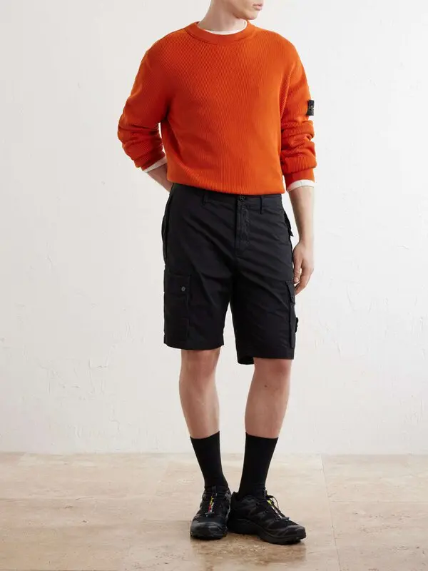 Stone Island Ribbed Cotton Sweater