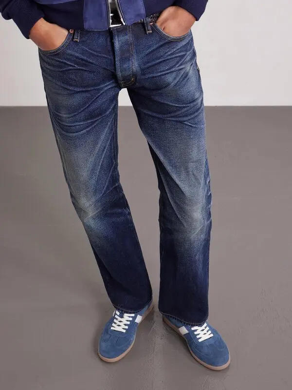 TOM FORD Archer Suede Sneakers - Blue