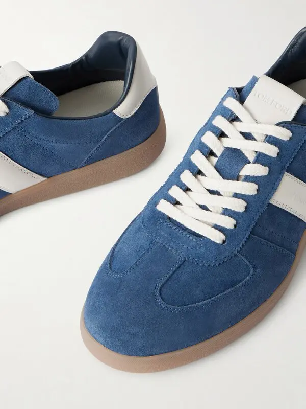 TOM FORD Archer Suede Sneakers - Blue