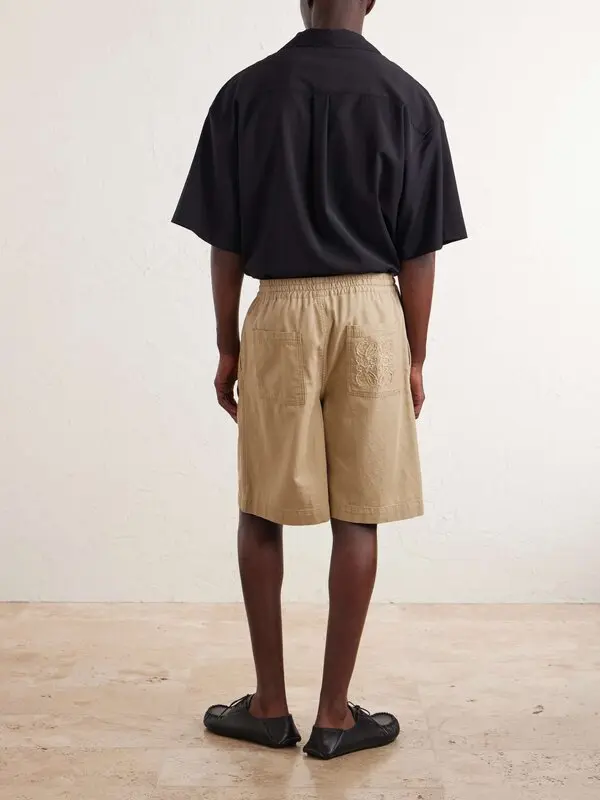 Loewe Straight-leg Cotton Drawstring Shorts
