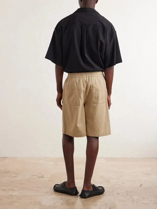Loewe Straight-leg Cotton Drawstring Shorts