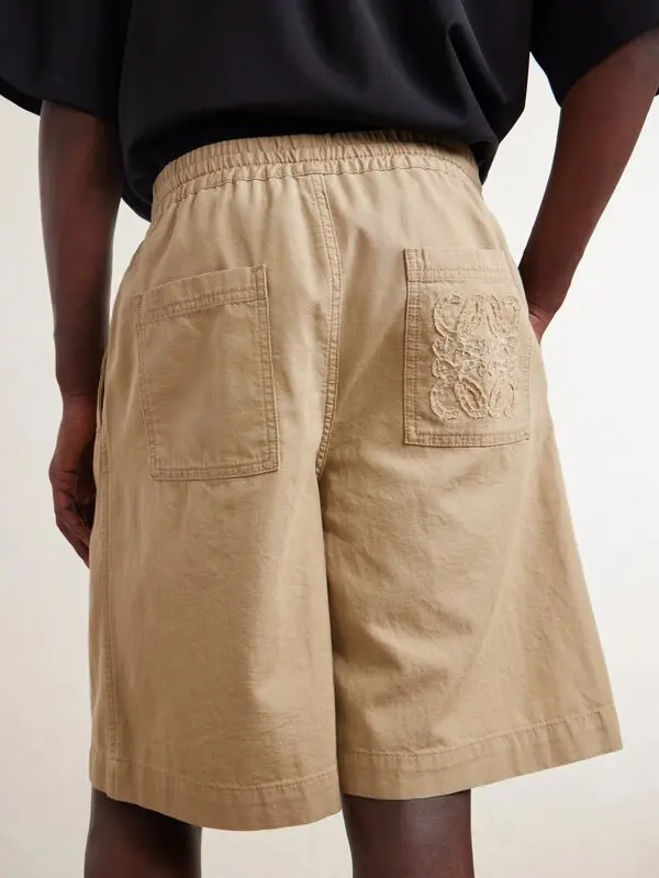 Loewe Straight-leg Cotton Drawstring Shorts