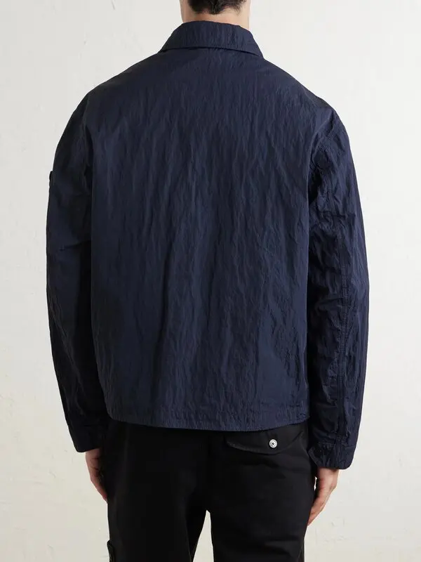 Stone Island Garment-dyed Waxed Shell Jacket