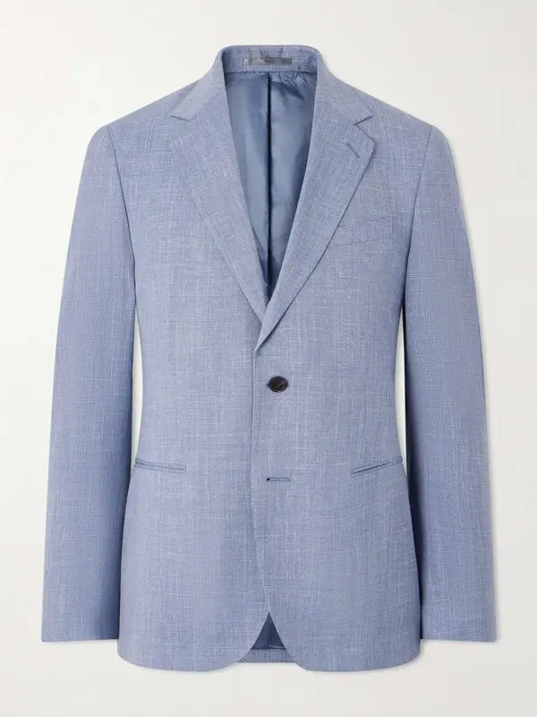 Mr P. Wool, Silk And Linen-blend Suit Jacket