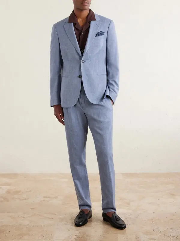 Mr P. Wool, Silk And Linen-blend Suit Jacket