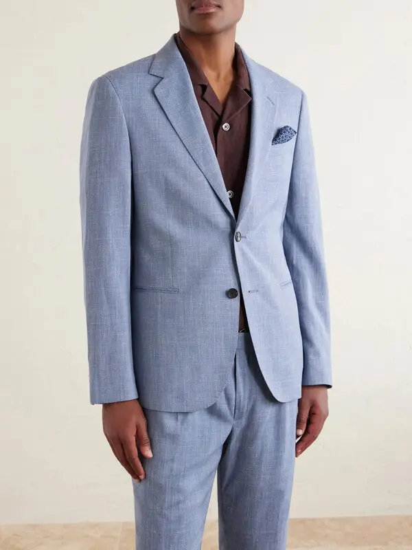 Mr P. Wool, Silk And Linen-blend Suit Jacket