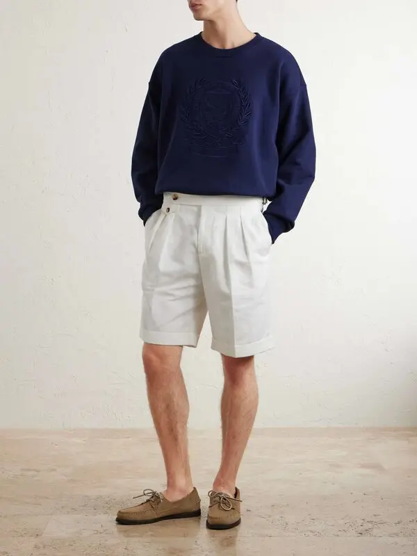 Polo Ralph Lauren Wimbledon Logo-embroidered Cotton Sweatshirt