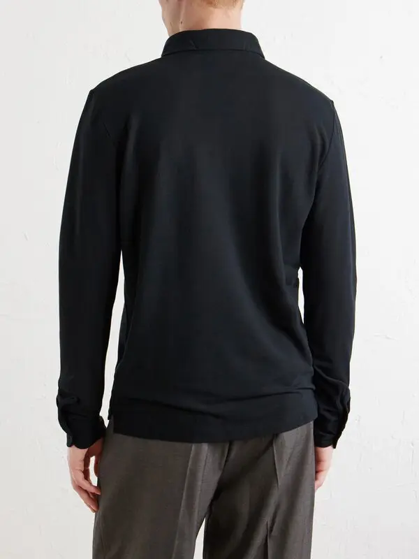 SLOWEAR Slim-fit Flexwool Polo Shirt