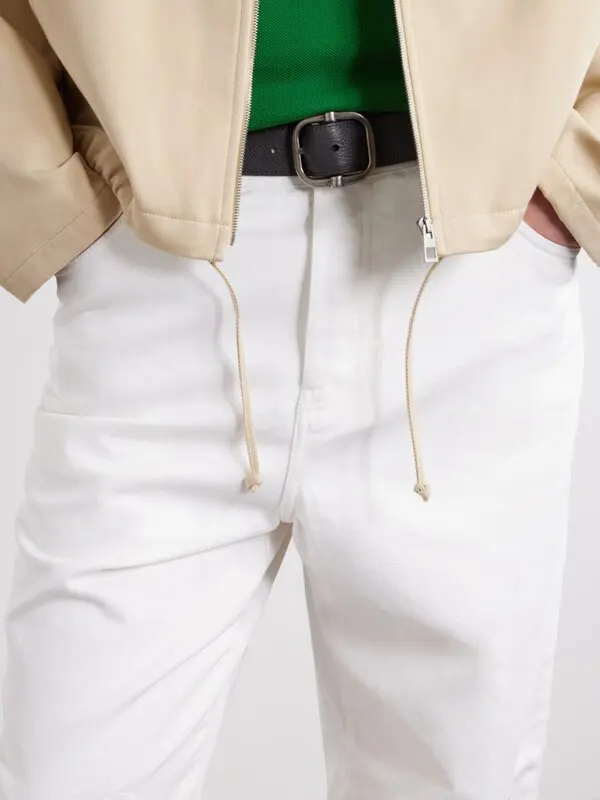 Loewe Cotton-twill Logo Embroidered Zip-up Jacket