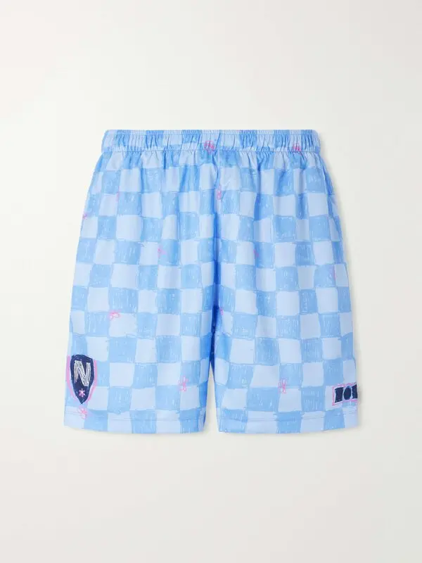 NAHMIAS Scribble Straight-leg Printed Jersey Shorts