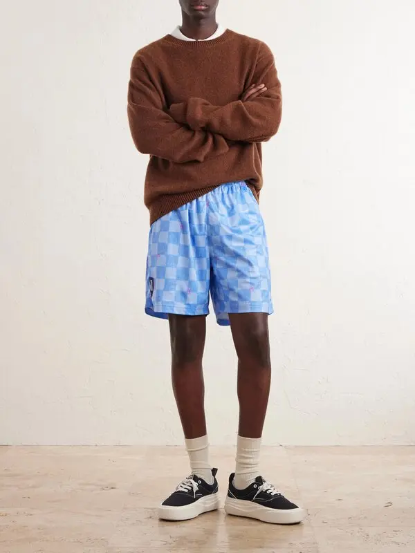 NAHMIAS Scribble Print Jersey Shorts