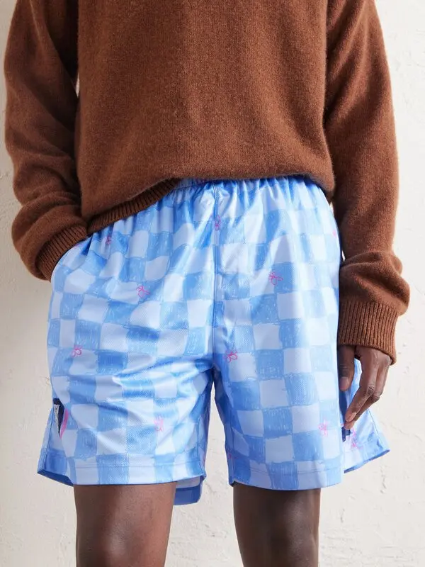 NAHMIAS Scribble Print Jersey Shorts