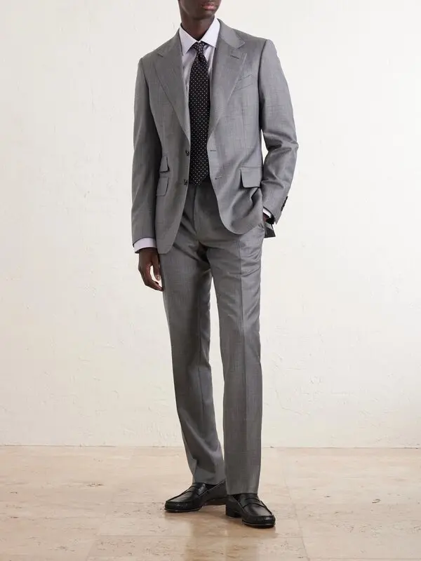 TOM FORD Shelton Straight-leg Wool-twill Suit Trousers