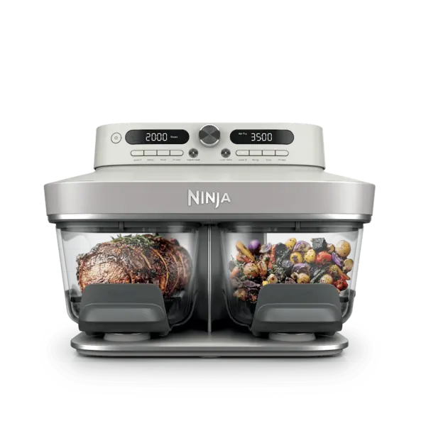 NINJA Crispi Dualzone Dual Basket Glass Air Fryer