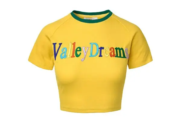 VALE FOREVER Macintosh Femme Tee Shirt - Yellow