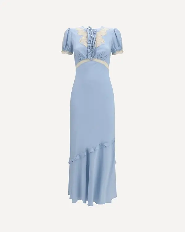 SELF-PORTRAIT Midi Dress In Viscose And Lace