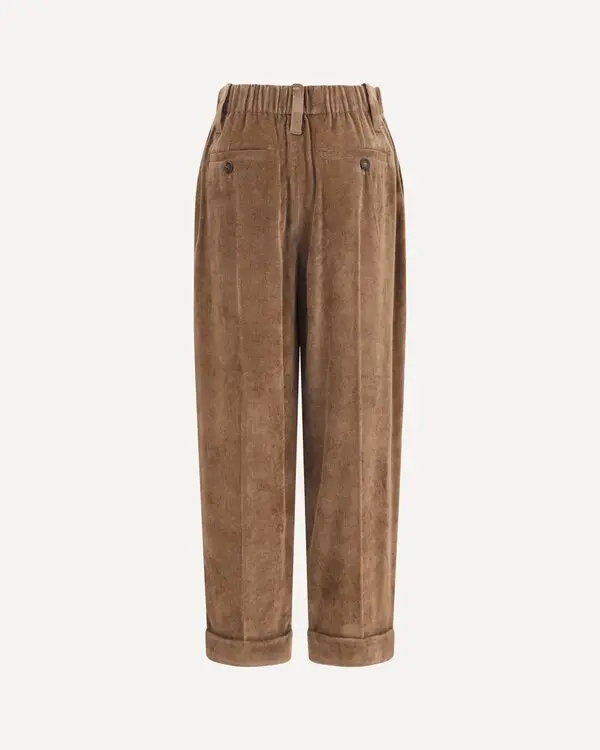 Brunello Cucinelli Elasticated Viscose And Cashmere Pants