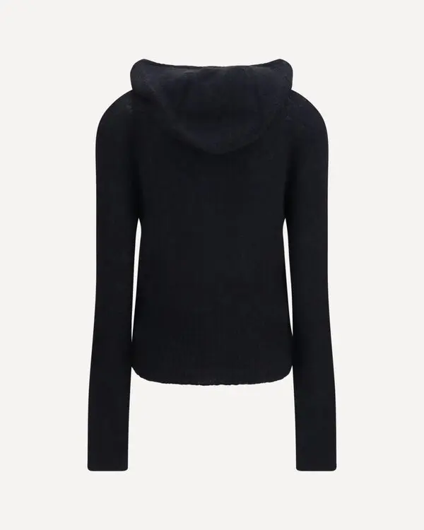 Our Legacy Alpaca-blend Zip-up Hoodie - Black