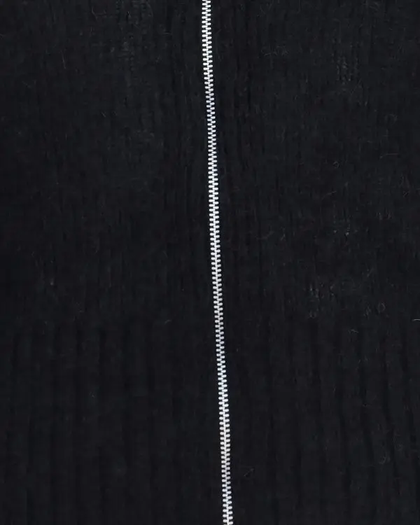 Our Legacy Alpaca-blend Zip-up Hoodie - Black