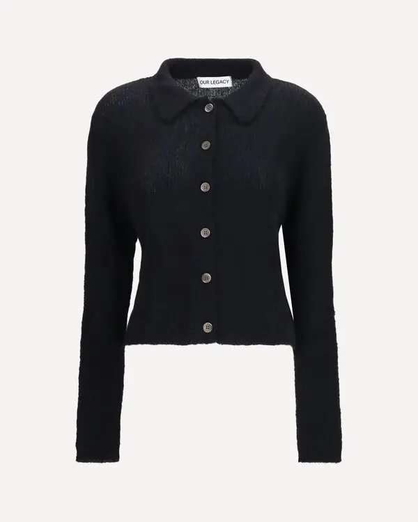 Our Legacy Mazzy Polo Sweater In Alpaca Blend
