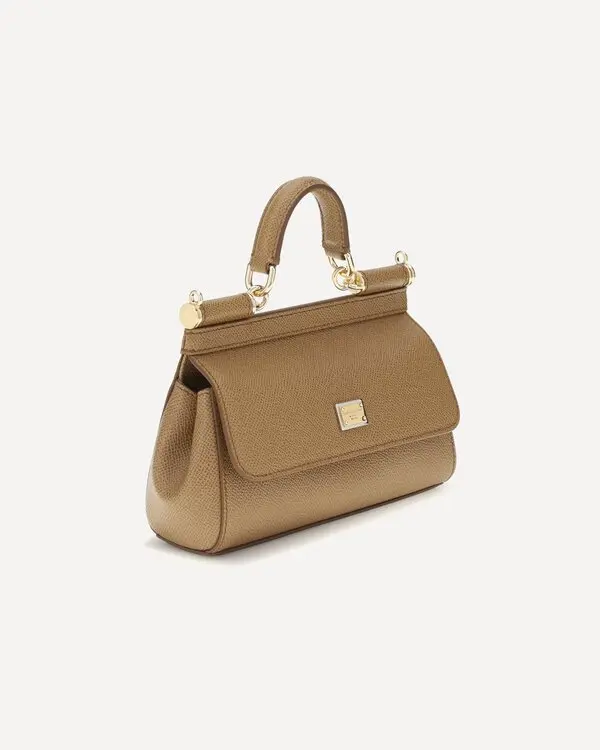 Dolce & Gabbana Sicily Small Leather Handbag