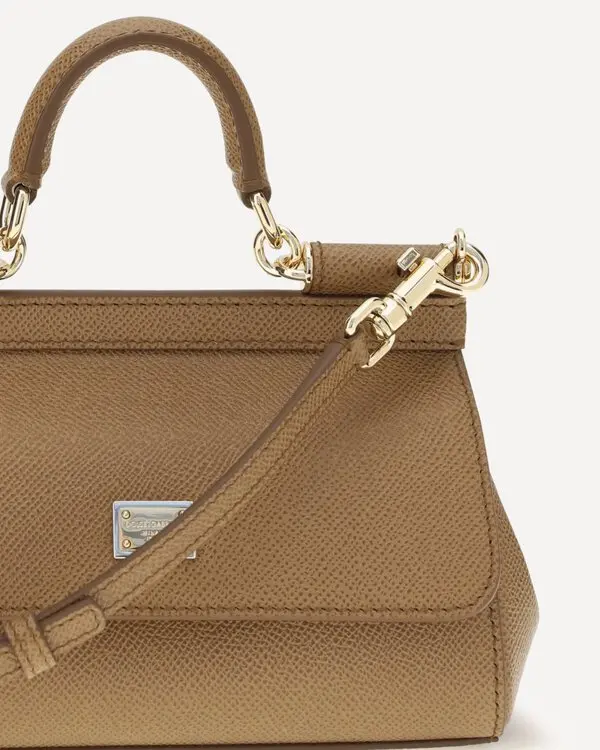 Dolce & Gabbana Sicily Small Leather Handbag