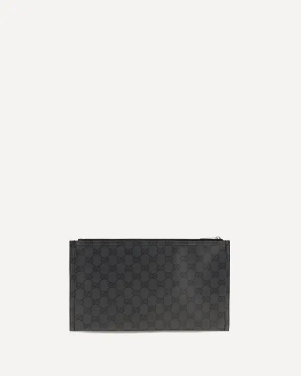 Gucci Essence Classic Large Pouch In Gg Canvas