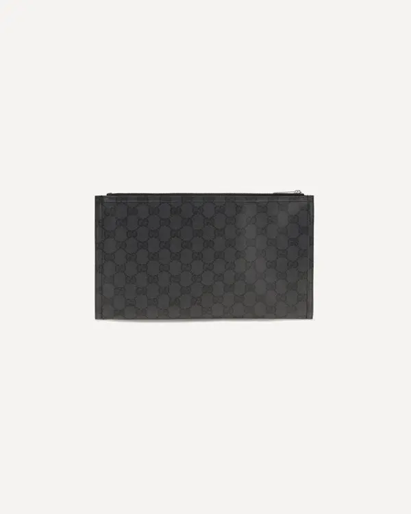 Gucci Essence Classic Large Pouch In Gg Canvas