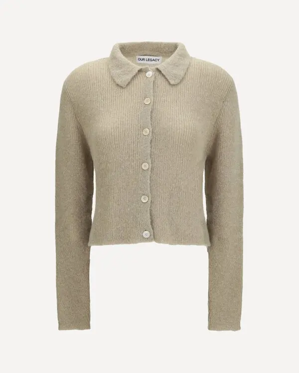 Our Legacy Polo Collar Buttoned Sweater - Beige