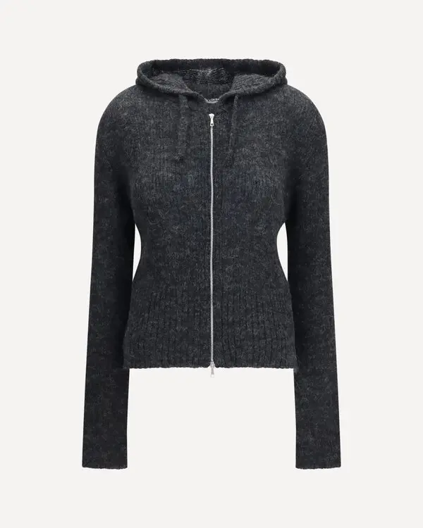 Our Legacy Alpaca-blend Zip-up Hoodie - Grey