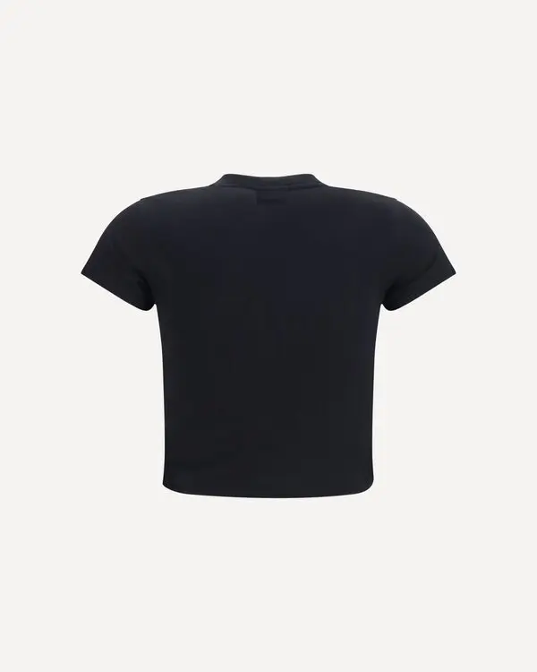 Gucci Cotton Jersey T-shirt With Devoré Interlocking Gg Detail - Black