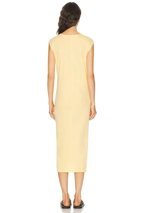 TOTEME Tie Waist Jersey Dress - Buttercup