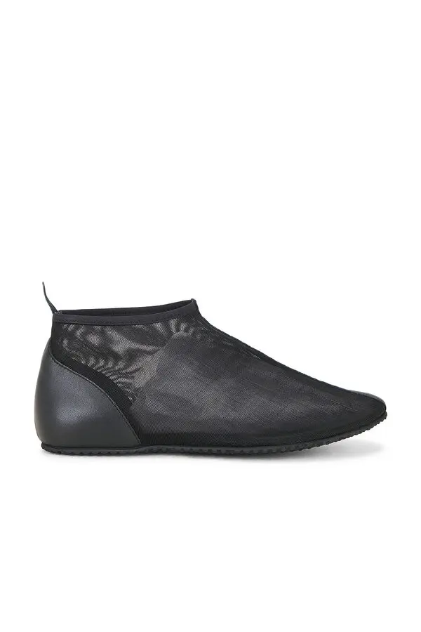 Gimaguas Mesh Bailarina Boot Flat - Black