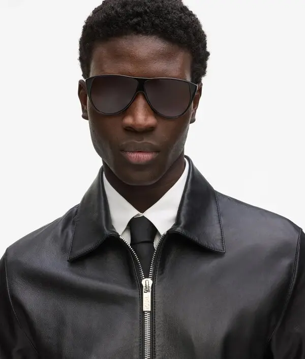 Karl Lagerfeld Leather Zip-up Jacket