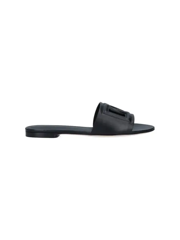 Dolce & Gabbana Leather Sandals "dg